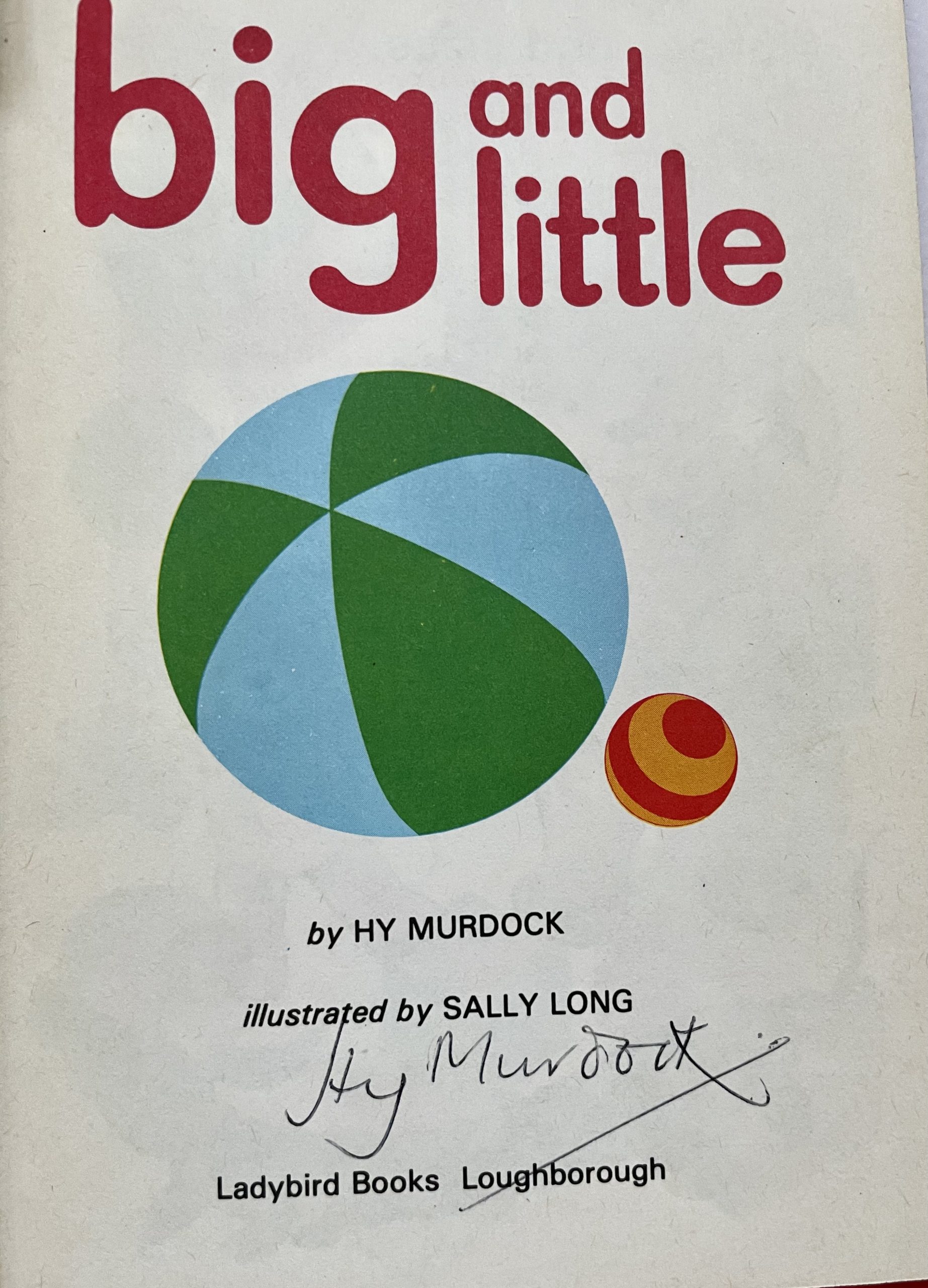 Signed books • Ladybird Fly Away Home